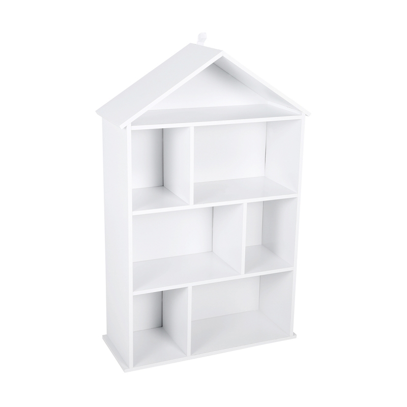 Wooden Dollhouse Bookcase Display Unit White By Peppertown Online Store