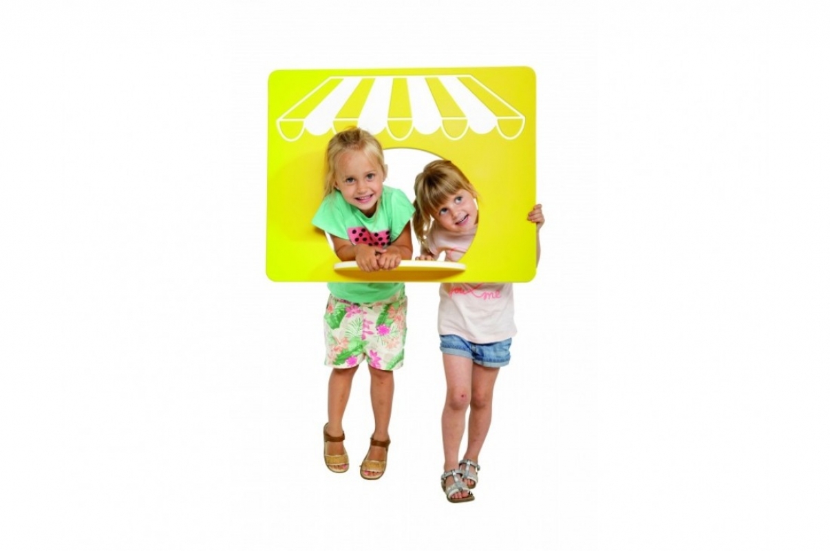 HDPE Play Panel Shop Window - Yellow - by PEPPERTOWN online store