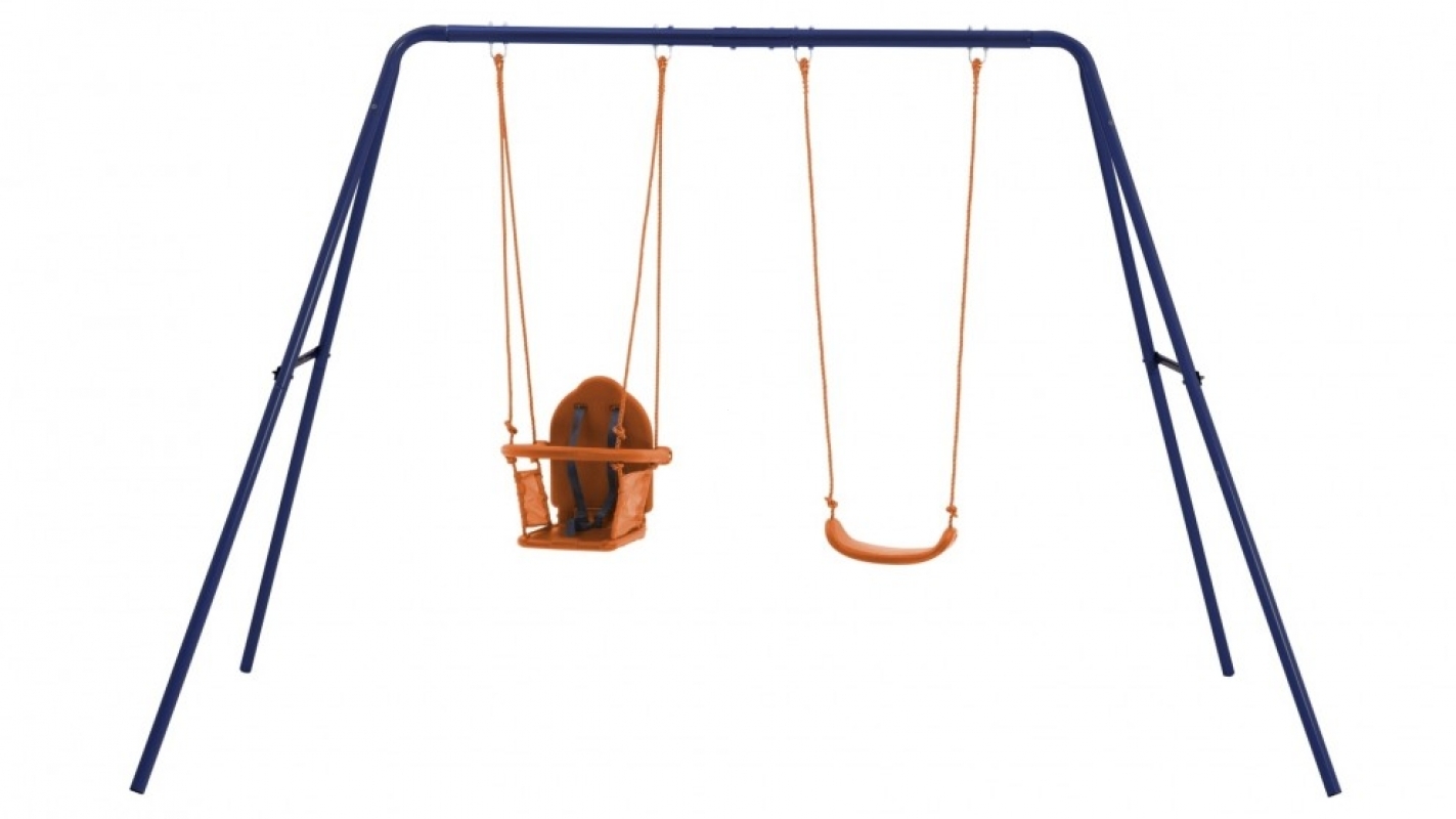 Action Double Swing Frame with 2 Swings - by PEPPERTOWN online store