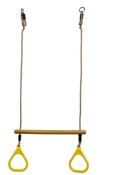 Trapeze Bar with Triangle Grips - Yellow - by PEPPERTOWN online store