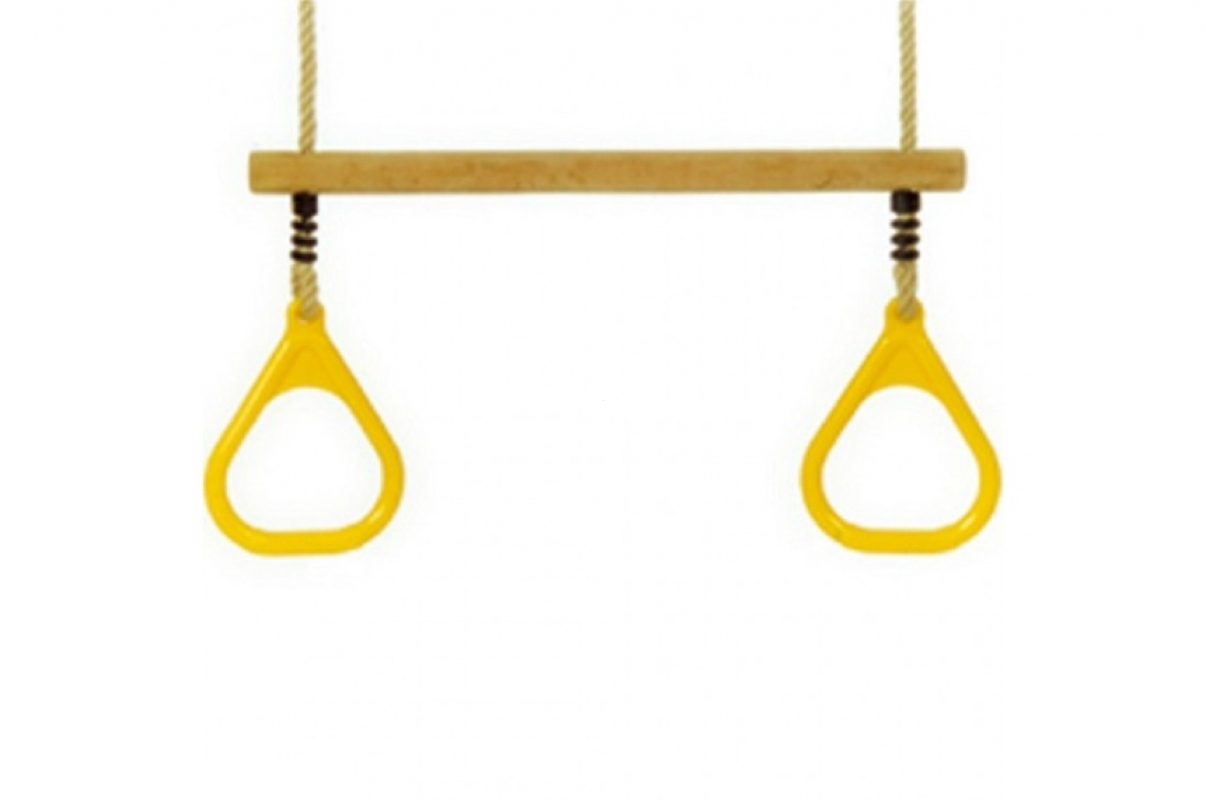 Trapeze Bar with Triangle Grips - Yellow - by PEPPERTOWN online store