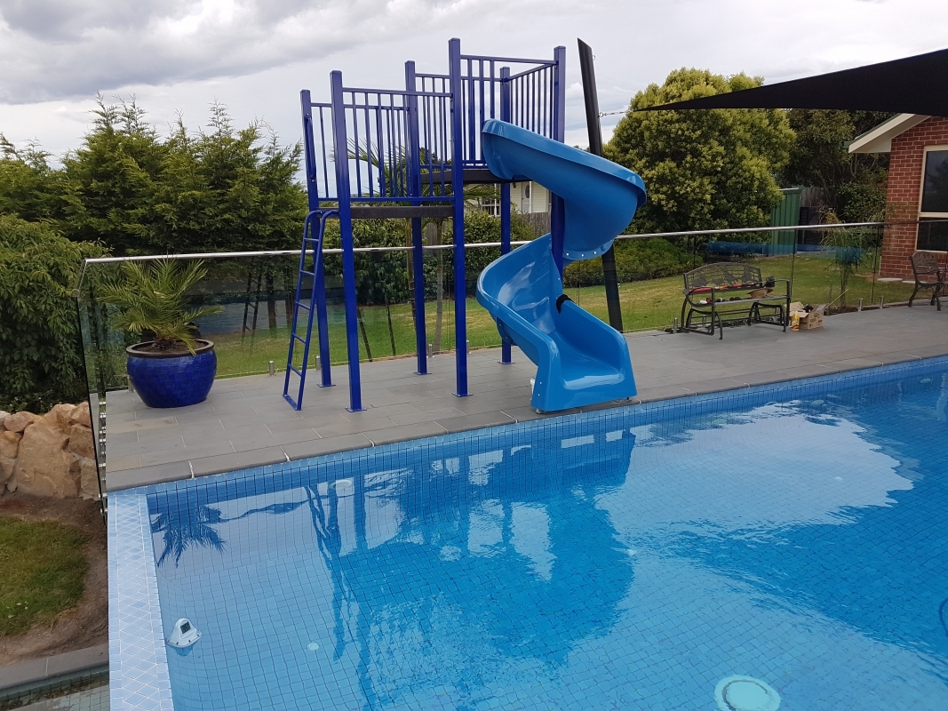 Corkscrew Water Slide (suits 2100mm deck) - by PEPPERTOWN online store