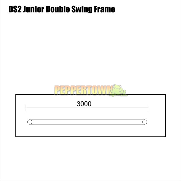 Junior Double Swing Frame Kit - by PEPPERTOWN online store