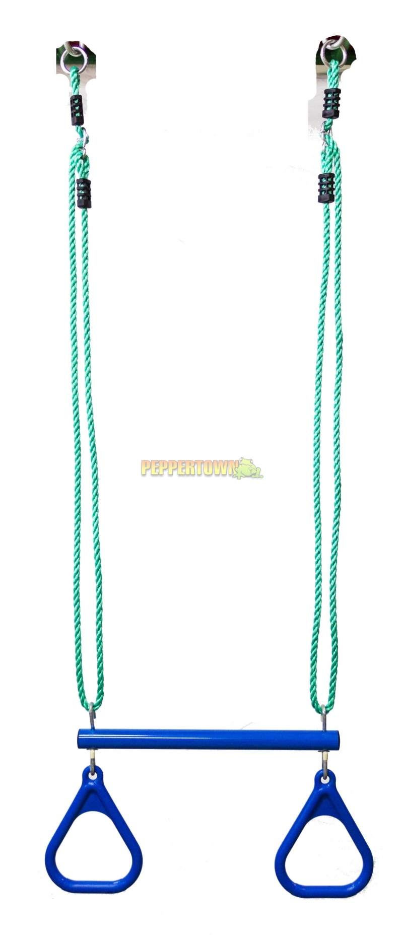 Metal Trapeze with Plastic Handles on Rope - Blue - by PEPPERTOWN ...