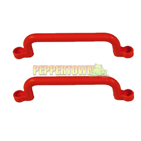 Playground Plastic Handle RED - long (pair) - by PEPPERTOWN online store