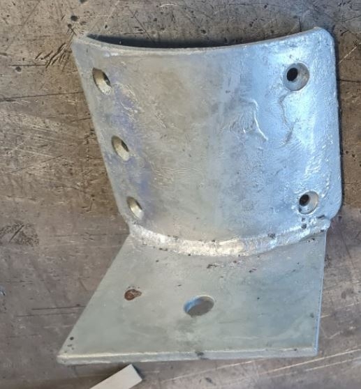 Curved Plate Log Ground Anchor - by PEPPERTOWN online store
