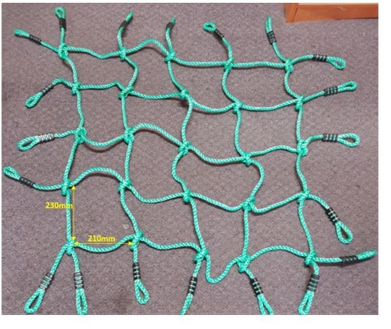 Lots-a-Loops Scramble Net - 1.5m x 1.5m - by PEPPERTOWN online store