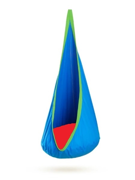 Outdoor Sensory Pod Swing - Blue - by PEPPERTOWN online store